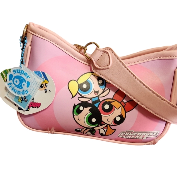 Cartoon Network | Bags | Brand New Pink Hobo Powerpuff Girls Shoulder ...